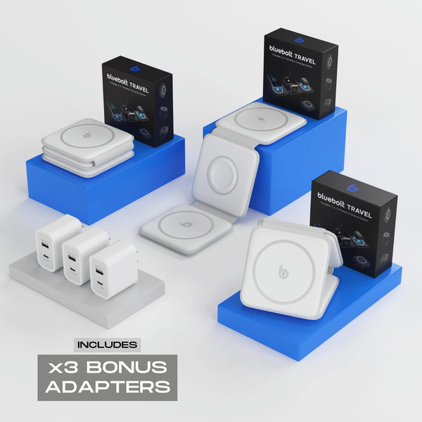 Foldable 3 in 1 Charging Station Triple Bundle – BlueBolt Chargers